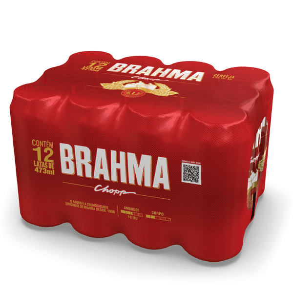 Pack de Brahma Chopp Lata 473ML,12 Unidades - PROMOGUIMO